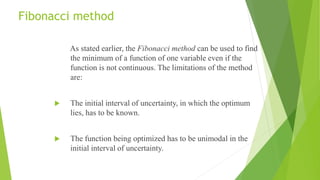 Optimisation in engineering design | PPTX