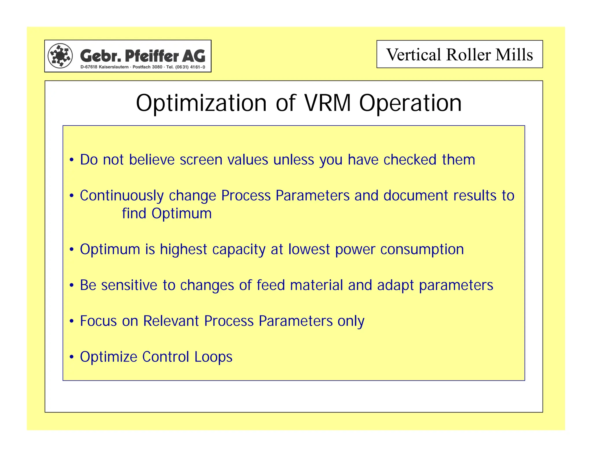 Optimisation of Pfeiffer raw mill for cement plant | PDF