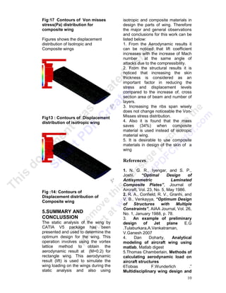 Optimisation of the design of uav wing j.alexander | PDF