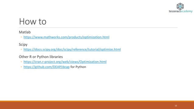 Optimisation vs prediction | PPTX