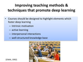 Optimising Approaches to learning and Studying | PPT