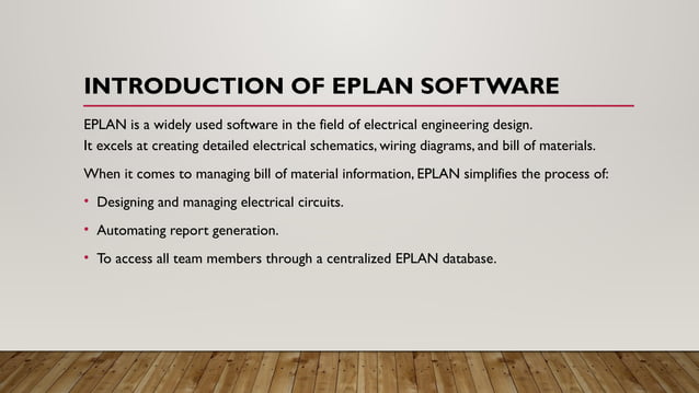 Optimising Electrical Design with Eplan PPT..pptx