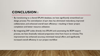 Optimising Electrical Design with Eplan PPT..pptx