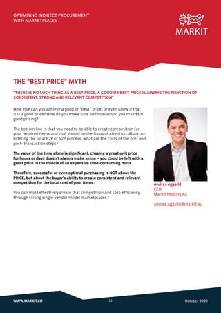 Optimising Indirect Procurement With Marketplaces | PDF
