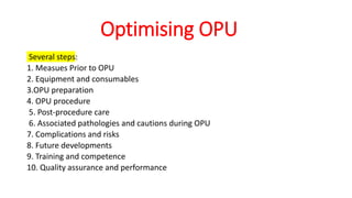 Optimising IVF results with good OPU and ET techniques | PPTX