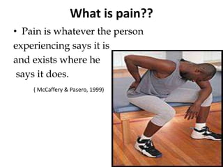 Optimising pain management by esther munyoro | PPTX