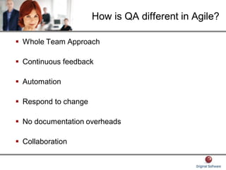 Optimising Quality Assurance in an Agile World | PPT