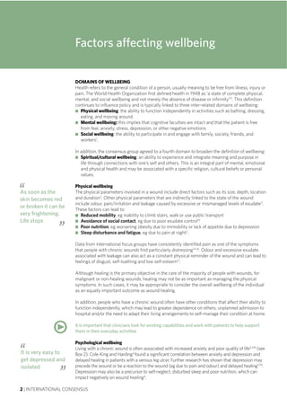 Optimising wellbeing in people living with a wound | PDF