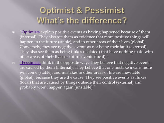Optimism | PPTX