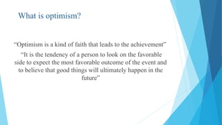 Optimism | PPTX