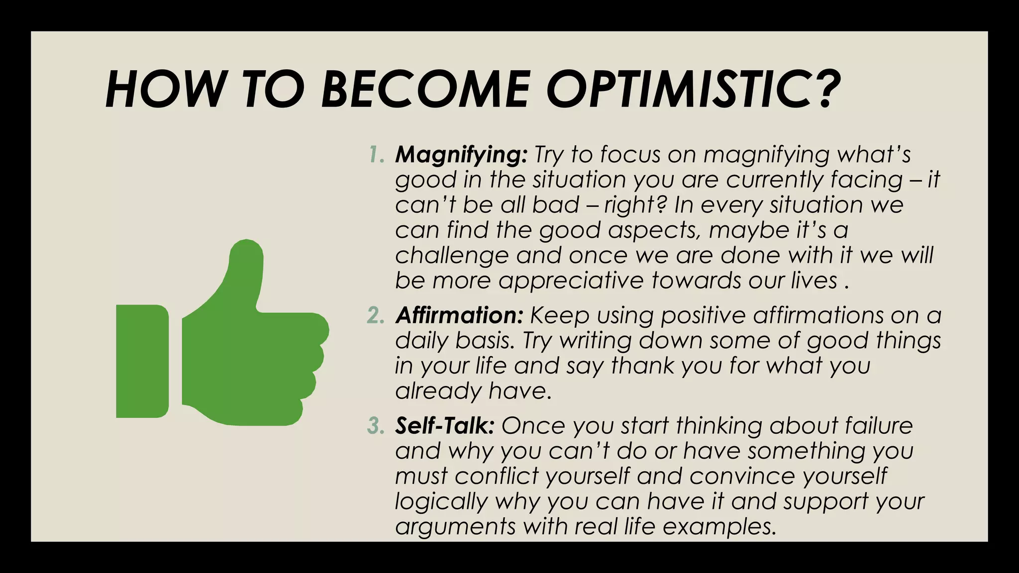 Optimism | PDF