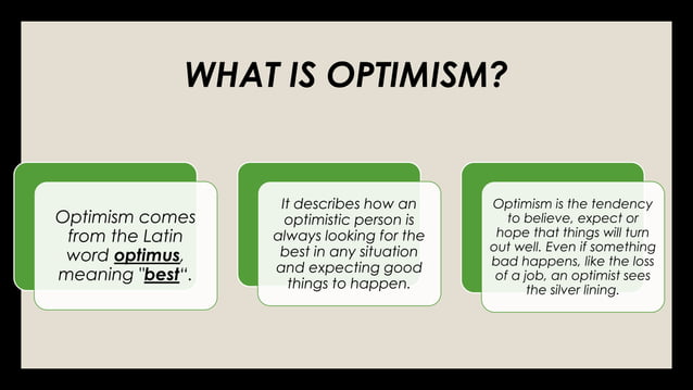 Optimism | PDF