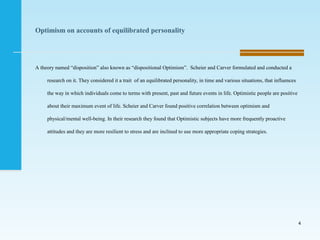 Optimism and health presentation | PPT