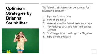 Optimism strategies | PPT