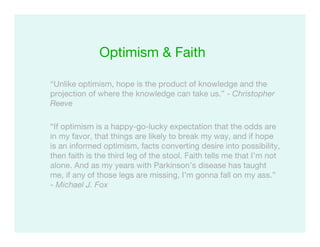 Optimism, as told by Michael J. Fox | PPT