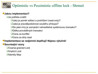 Optimistic/Pessimistic Offline Lock | PPT