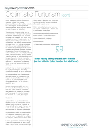 Optimistic futurism | PDF