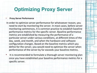 Optimizing proxy | PPT