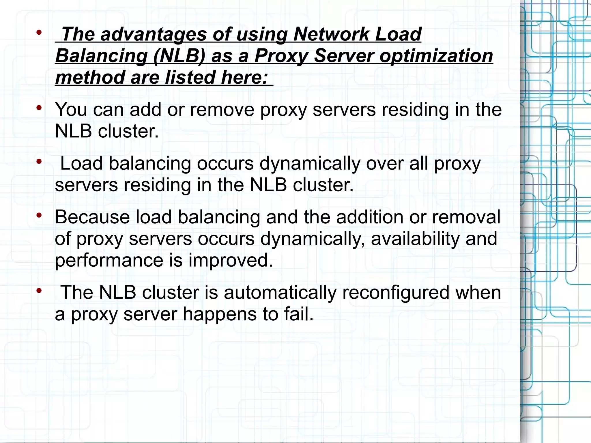 Optimiszing proxy | PPT