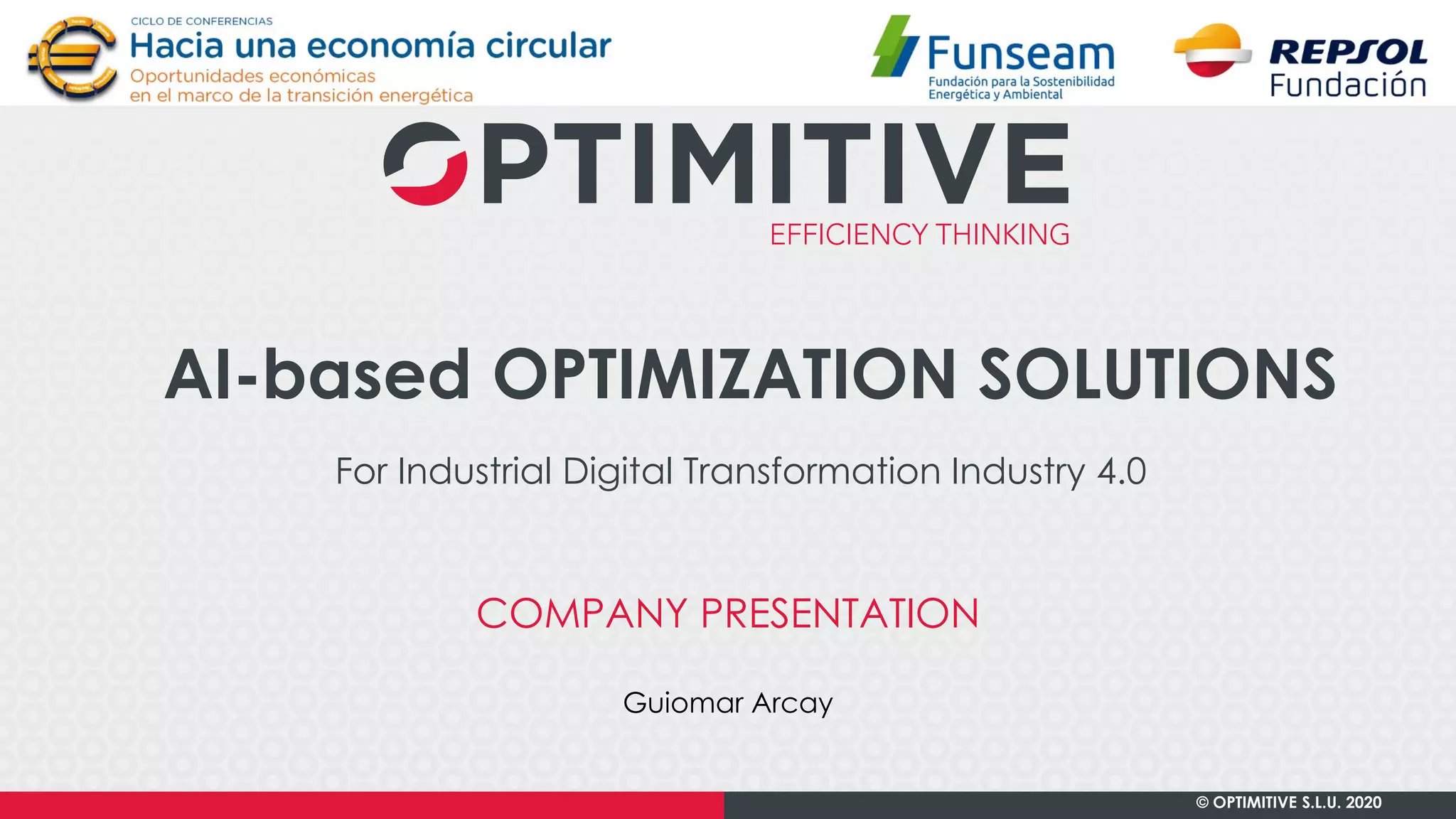 AI-based OPTIMIZATION SOLUTIONS For Industrial Digital Transformation ...