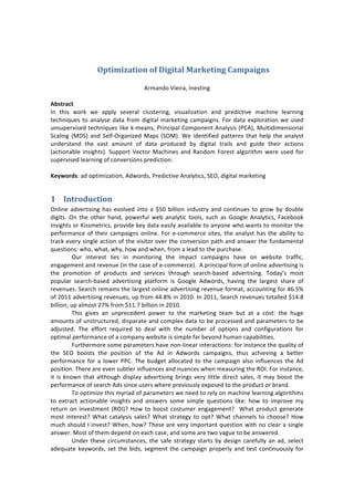 Optimization of digital marketing campaigns | PDF