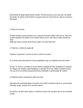 Optimizare landing page - Flavius Noja | PDF