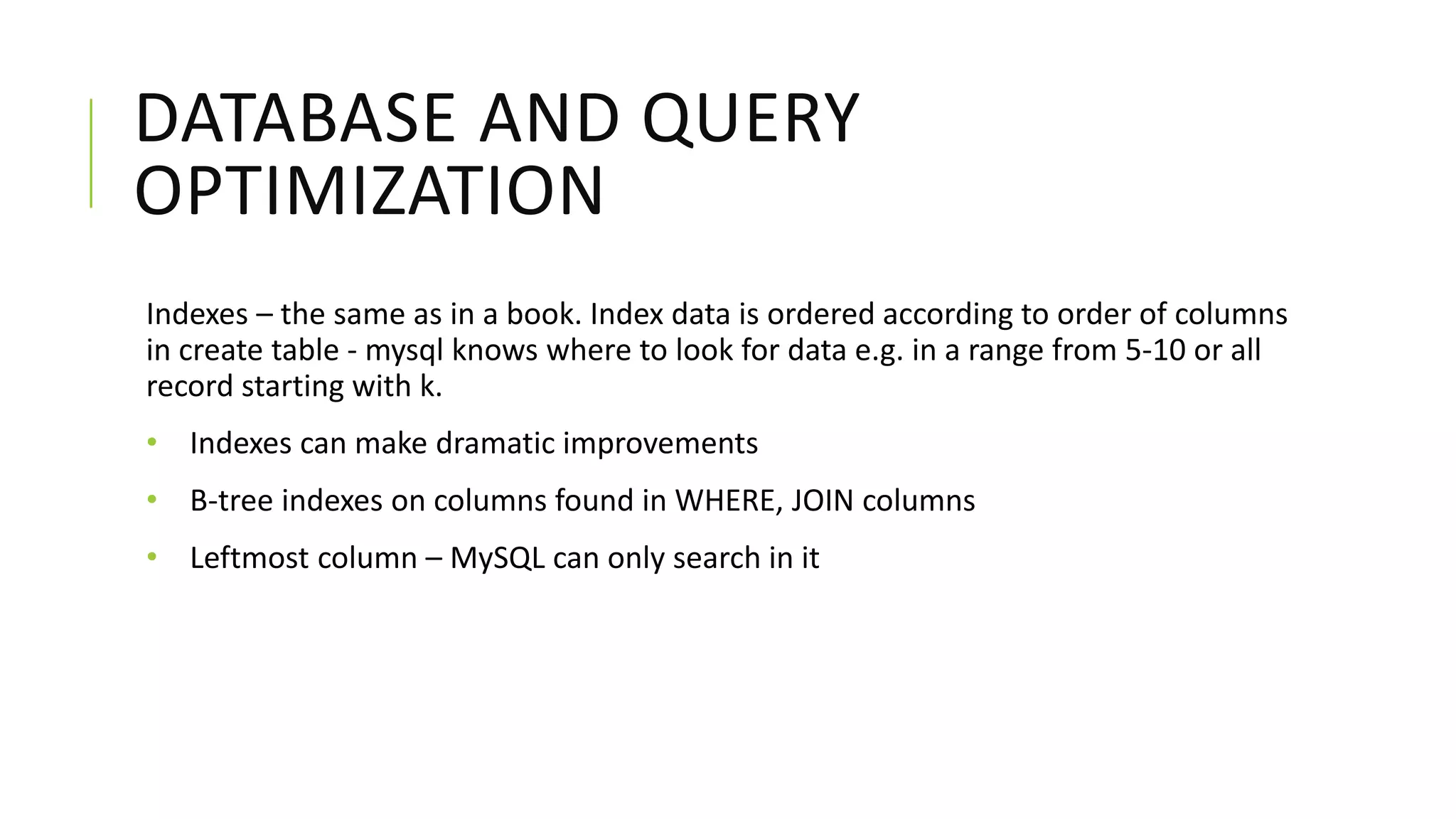 Basic Application Performance Optimization Techniques (Backend) | PPTX