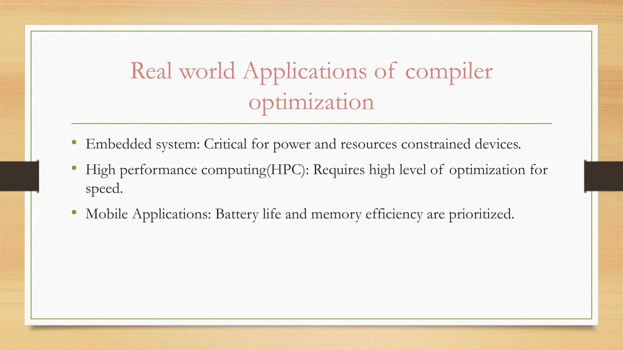 Fundamental principles of optimization and loop optimization techniques | PPT