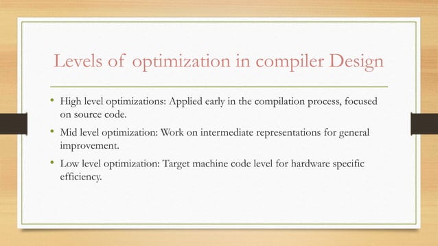 Fundamental principles of optimization and loop optimization techniques ...