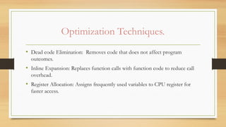 Fundamental principles of optimization and loop optimization techniques | PPT