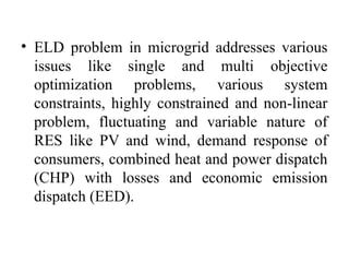 Static and dynamic Economic load dispatch | PPTX