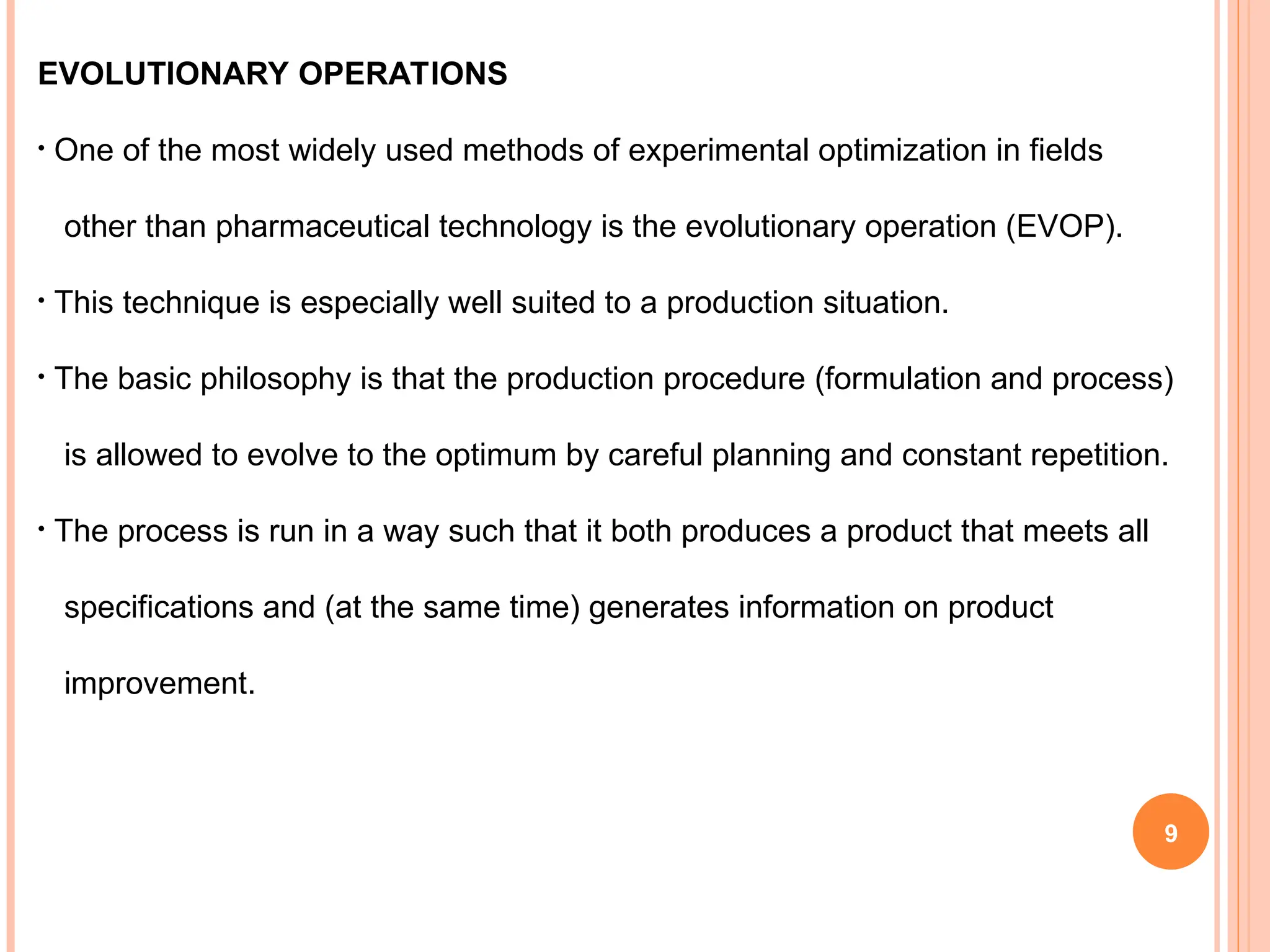 OPTIMIZATION TECHNIQUES IN PHARMACEUTICAL FORMULATION AND PROCESSING | PPT