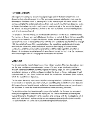 Optimizing last mile delivery | PDF