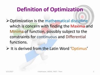Optimization for-power-sy-8631549 | PPT
