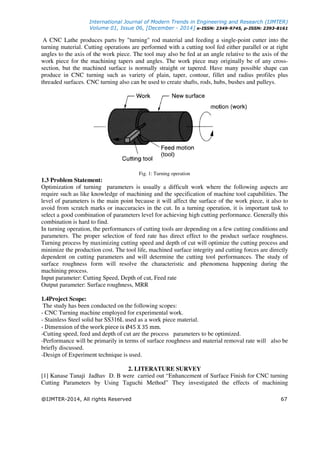 Full factorial method for optimization of process parameters for surface roughness and MMR for ...