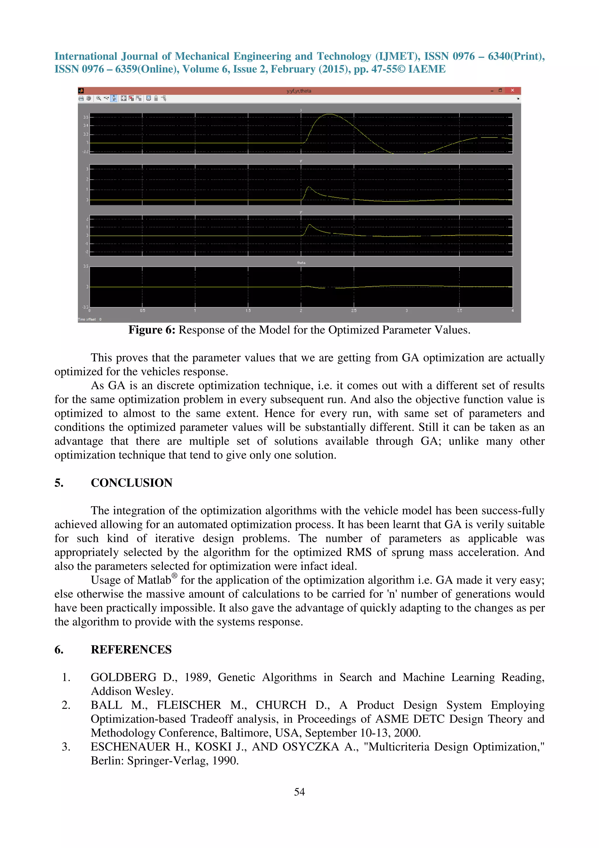 Optimization of vehicle suspension system using genetic algorithm | PDF