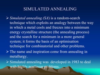 Optimization Simulated Annealing | PPTX