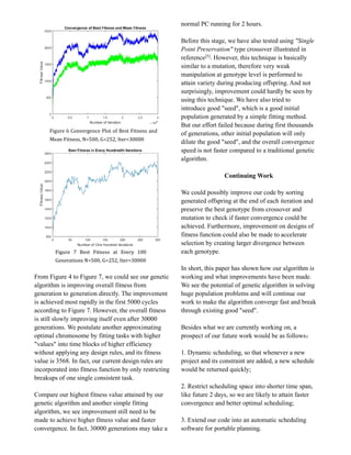 Optimization Final Report | PDF | Genetics | Science