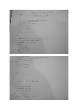 Optimization assignment 1 | DOCX