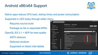 Optimization Deep Dive: Unreal Engine 4 on Intel | PPTX