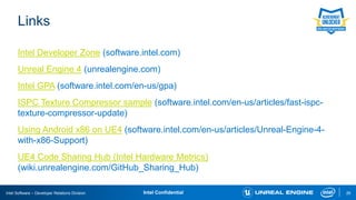 Optimization Deep Dive: Unreal Engine 4 on Intel | PPTX