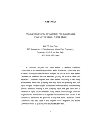 Optimization for submersible pump | PDF