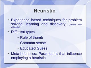 Optimization Heuristics | PDF