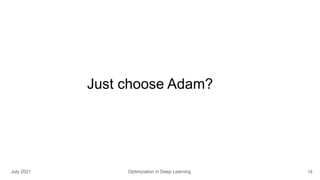 Optimization in deep learning | PDF