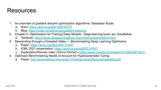 Optimization in deep learning | PDF