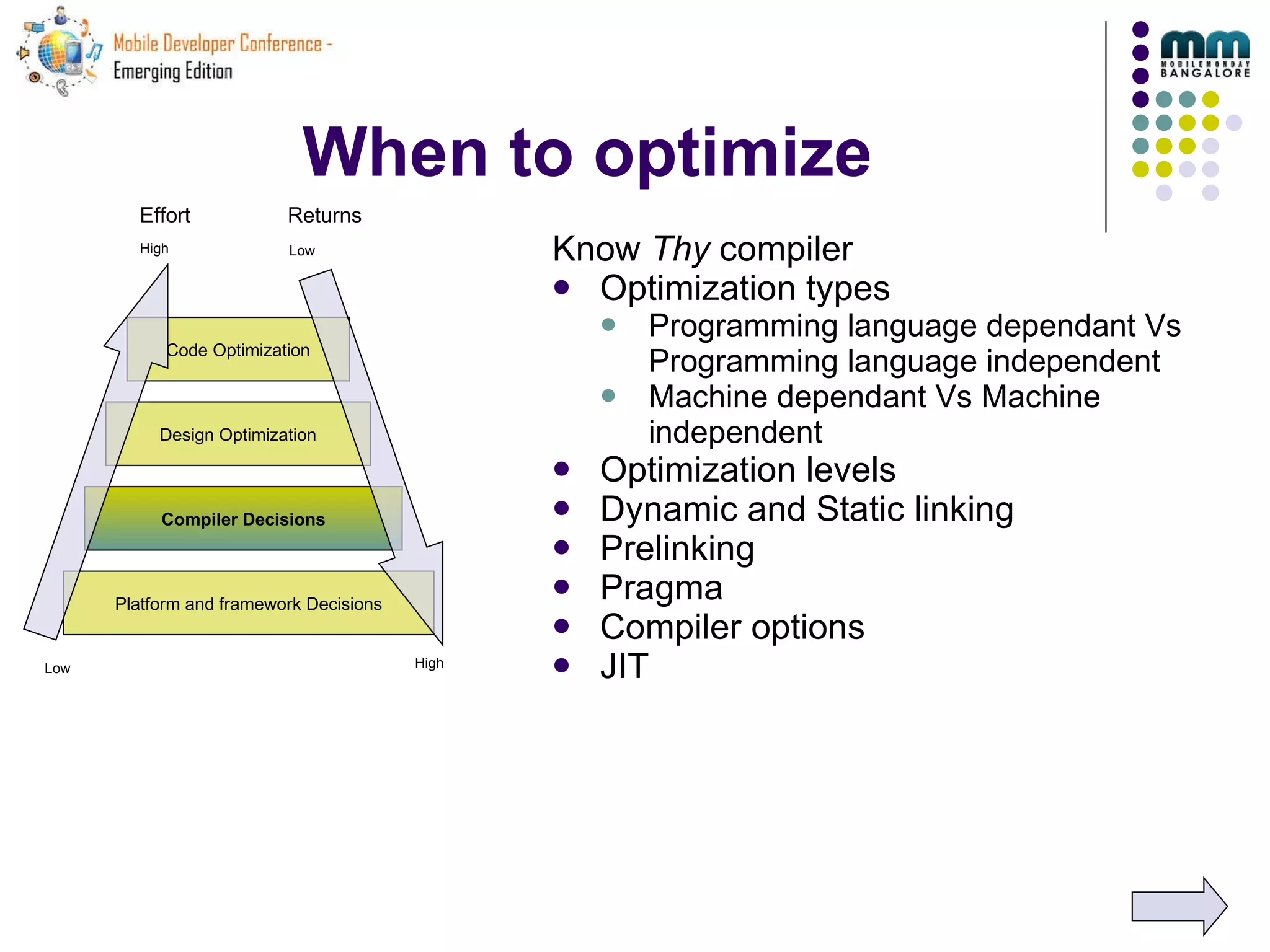Optimization In Mobile Systems | PPT