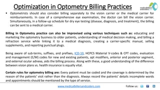 Optimization in Optometry Billing Practices | PPT