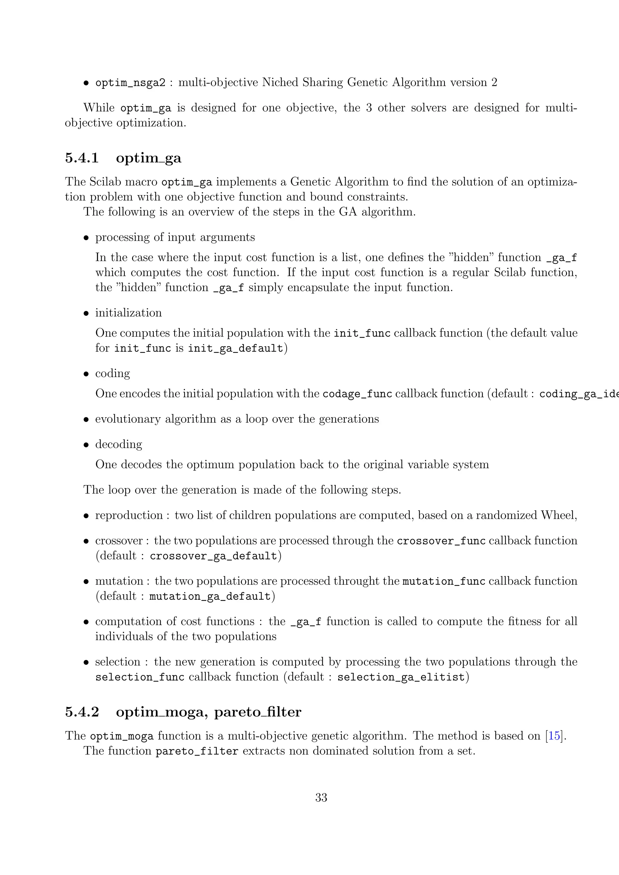 Optimization in scilab | PDF