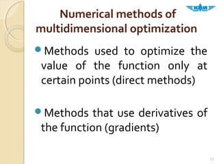 Optimization Methods | PPT