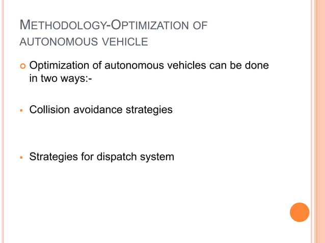 Optimization of an autonomous vehicle dispatch system in an underground ...